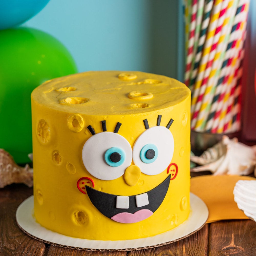 spongebob round cake